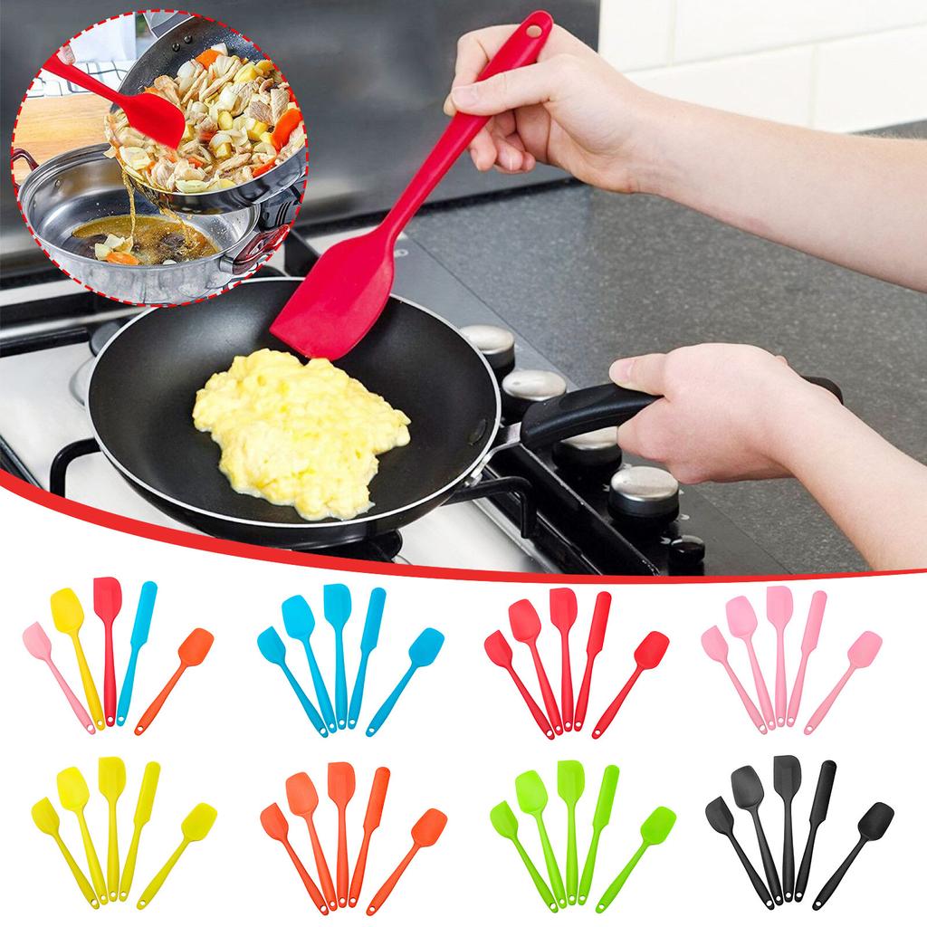 Buy 5 Piece Silicone Spatula Set Kitchen Silicone Spatula Utensil Set ...