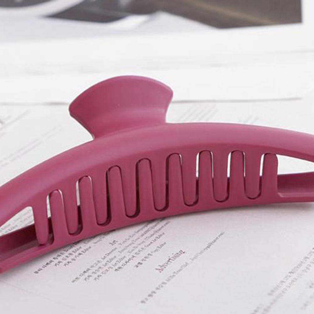 Buy 7Pcs Hair Claws Dull Polish Clips Solid Color Clamp Women Hair ...