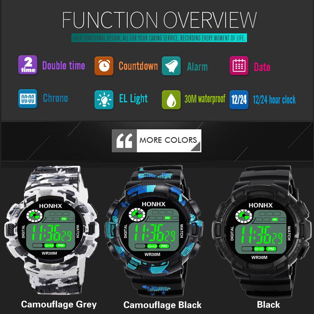 Buy Fashion Mens Digital LED Analog Quartz Alarm Date Sports Wrist ...