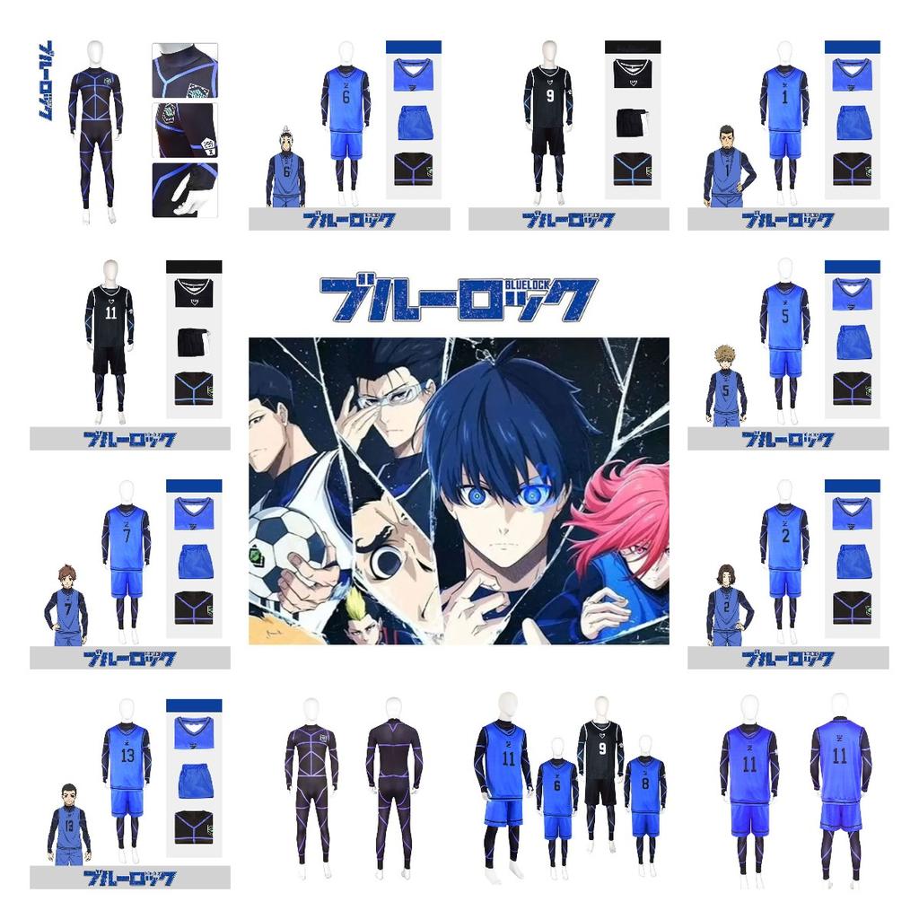 Buy Blue Lock Cosplay Isagi Yoichi Rensuke No1 Jersey Cosplay Anime Set ...