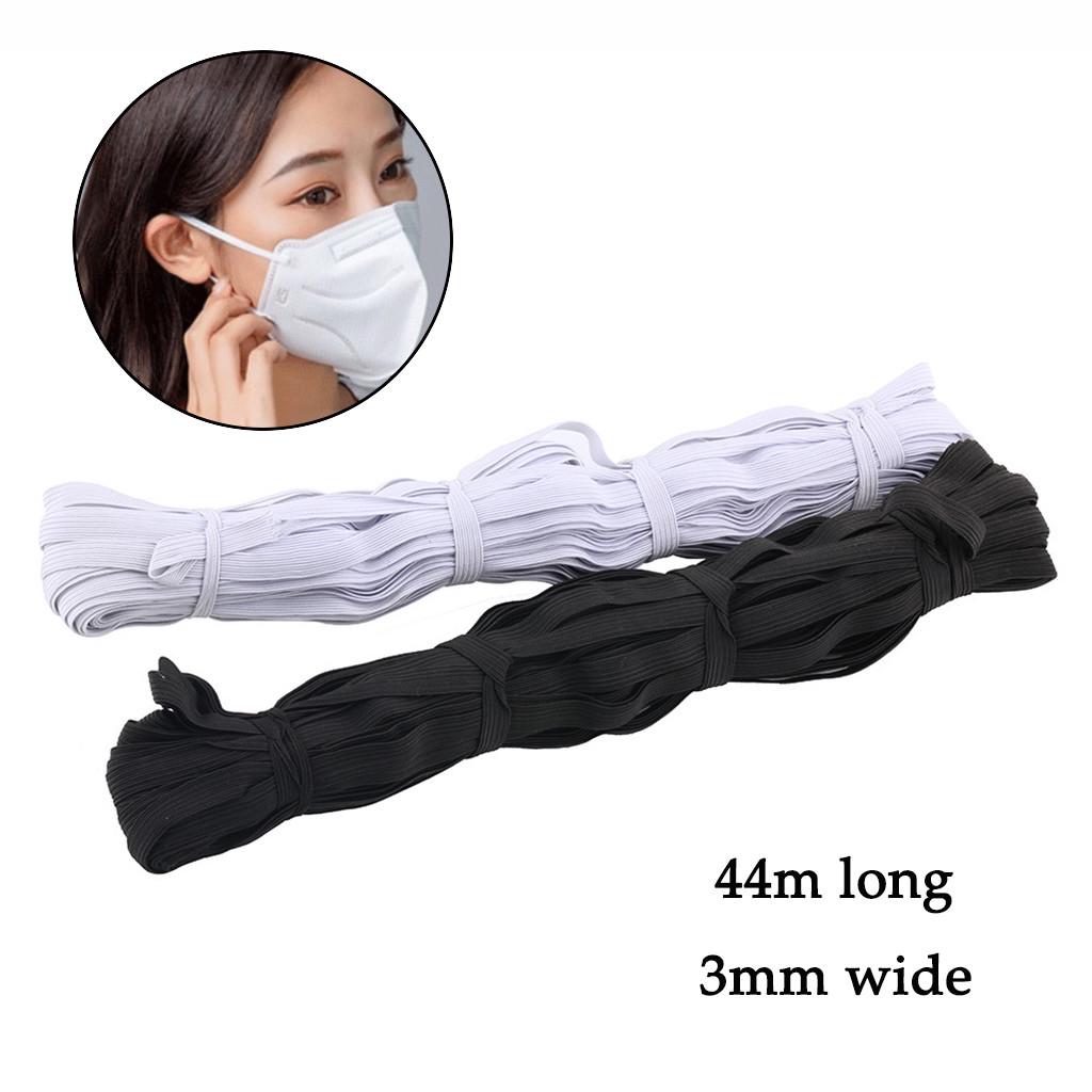 Elastic Bands For Face Mask Width Elastic Cord Crafts Elastic Rope 44m ...