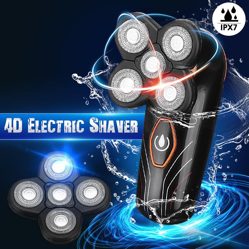 Buy 5 Head Stainless ABS Floating Rotating 4D Cutter Head Shave Razor ...
