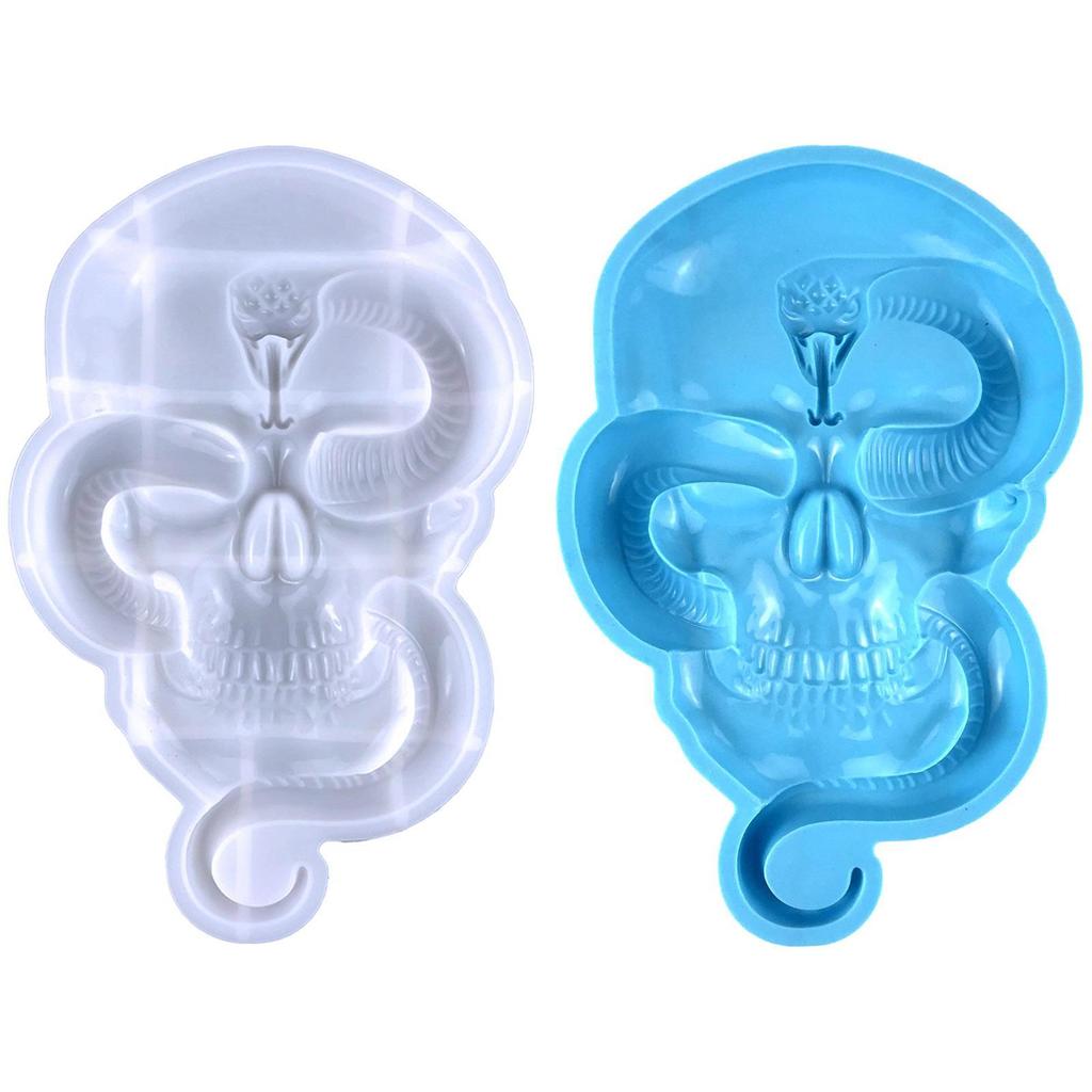 Buy Skull Resin Casting Mold|Halloween Snake Silicone Molds for Resin ...