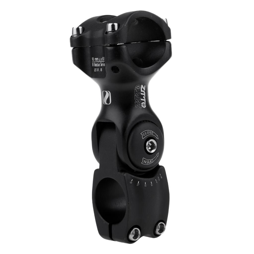 Buy Bicycle Stem Angle Adjustable MTB Road Bike Handlebar 25.4 X 90 Mm ...