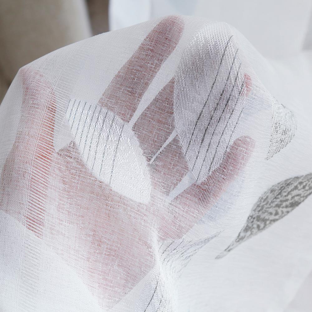 Buy 1 PC Nuan Series Kitchen Bedroom Roman Jacquard Leaf Tulle Elegent ...