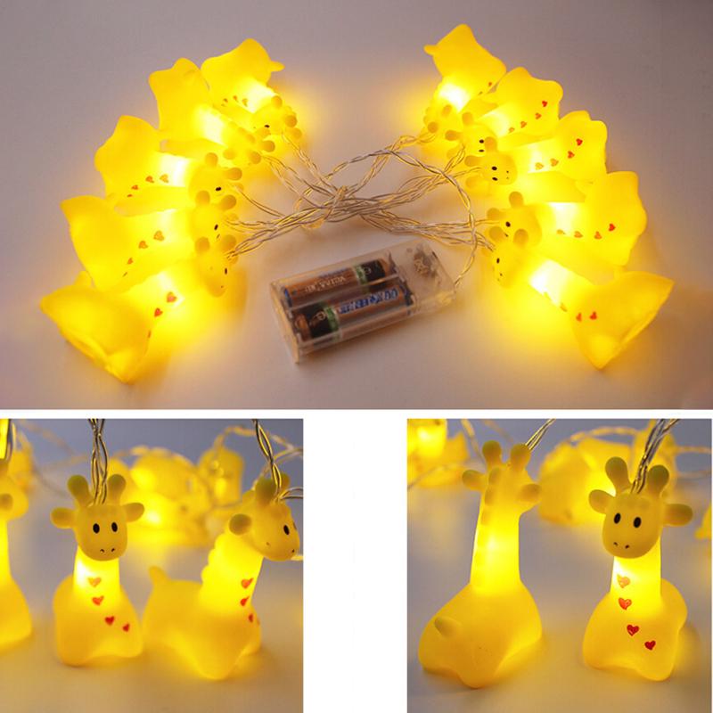 Buy 1.8M 10LEDs Cute Animal String Light for Home Party Christmas ...