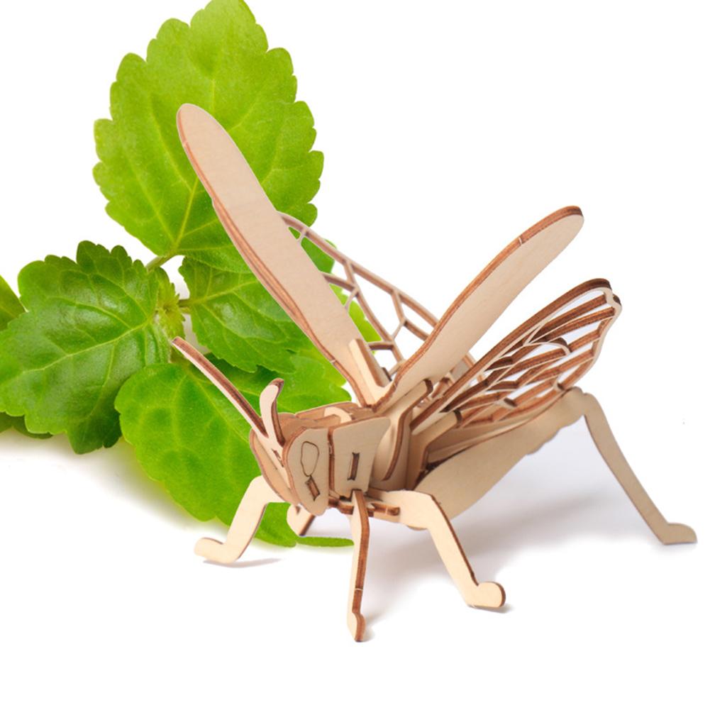 Buy Laser-Cut Insects Wooden 3D Puzzle DIY Model Kits Toy Gift For ...