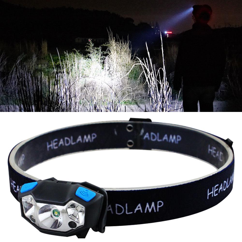 Buy Outdoor Waterproof LED Rechargeable Head Light Lamp Sensor Headlamp ...