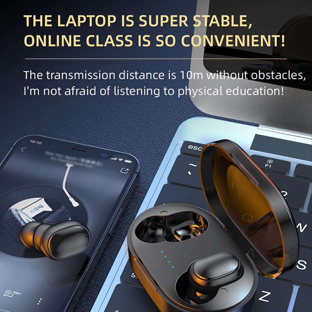 True Wireless Earbuds Bluetooth-compatible V5.1 Rechargeable Sweat ...
