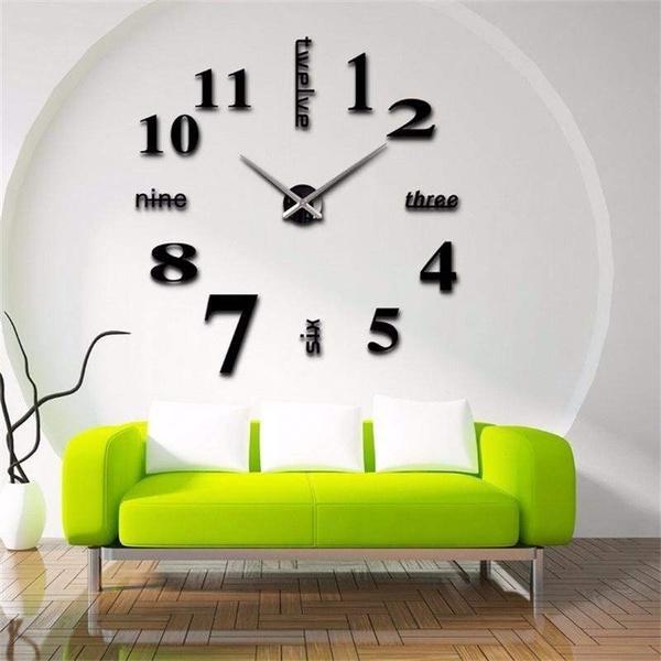Buy DIY Wall Clock, Most Popular Wall Sticker Clock, 3D Mirror Surface ...