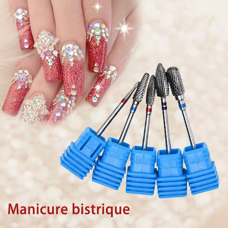 Buy Manicure Accessories Carbide Drill Bits Nail Drill Bit Nail Polish ...