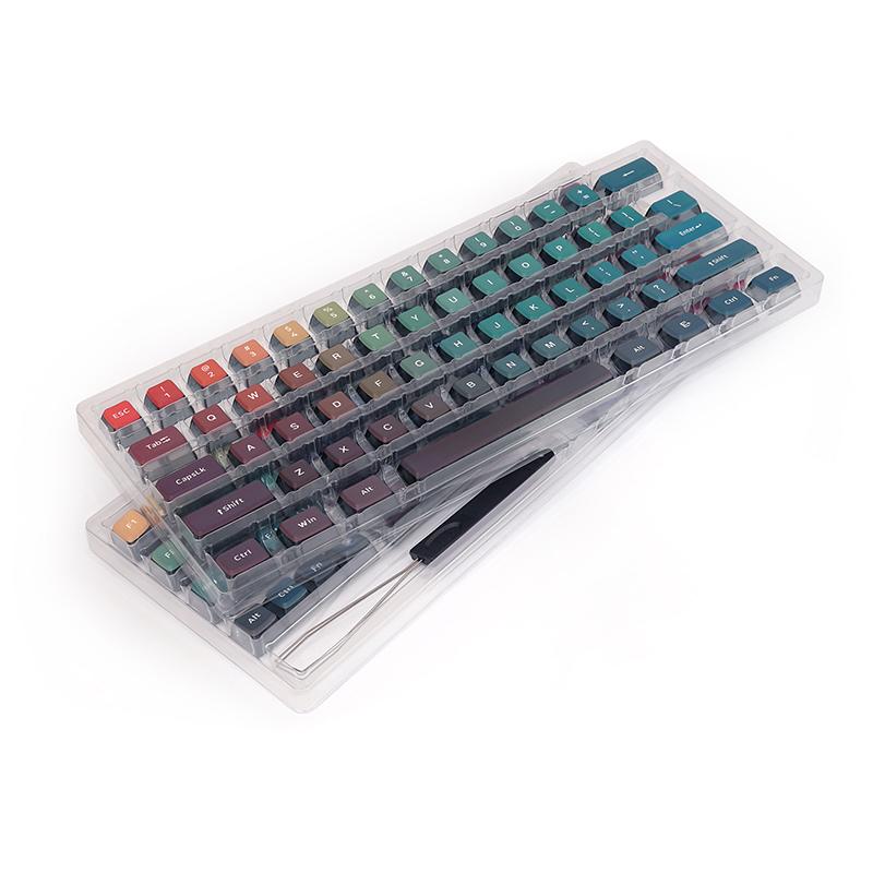 SKYLOONG GK7 126pcs Customized Keycaps Set 126-key Neon PBT Pudding ...