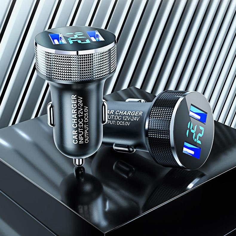 Buy 12V/24V/4.8A car charger mobile phone fast charge car conversion ...