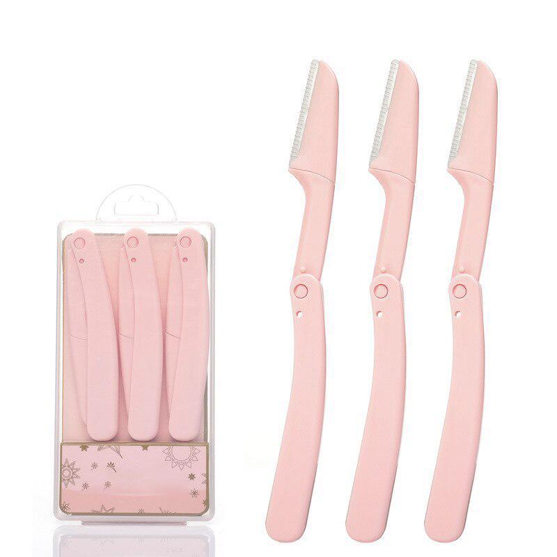 Buy 3Pcs Women Eyebrow Razor Portable Folding Professional Eyebrow ...