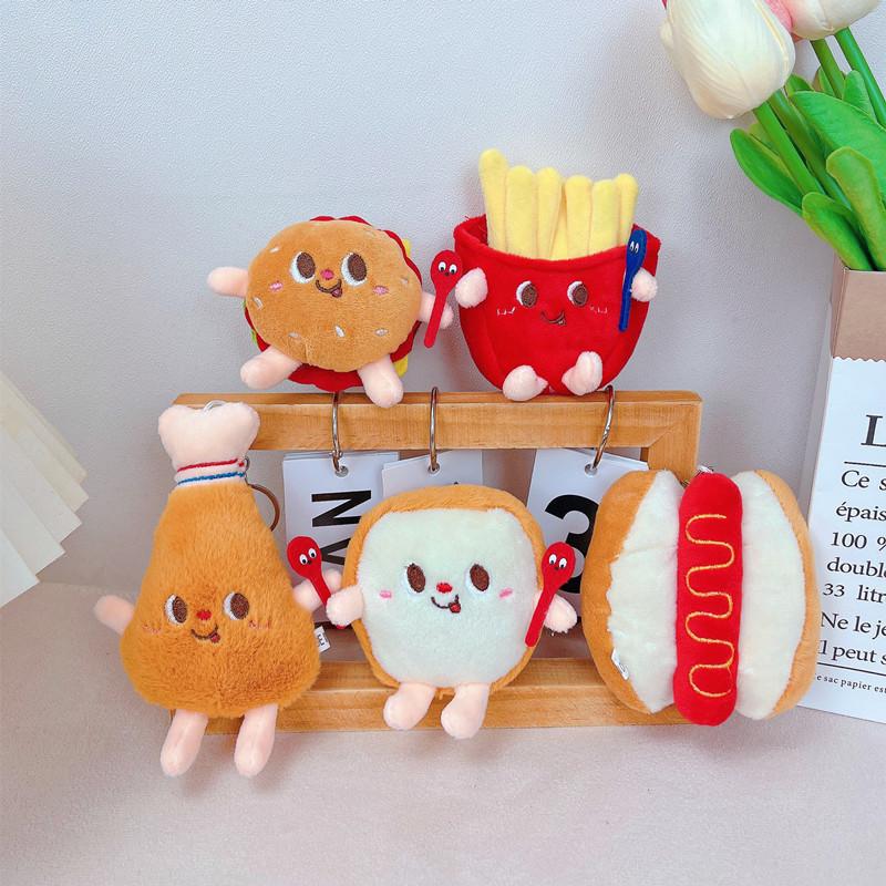 Creative Key Chain Doll Cartoon Cute Children's Doll Hot Dog Backpack ...