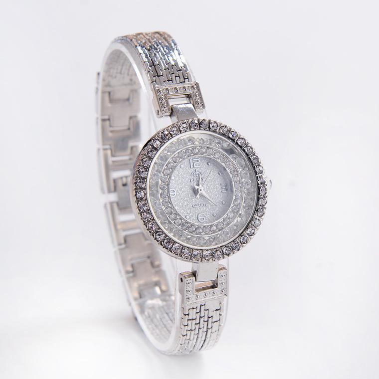 Buy Ruili Luxury Ladies Watch Frosted Mesh Strap Watch Alloy Set Full ...