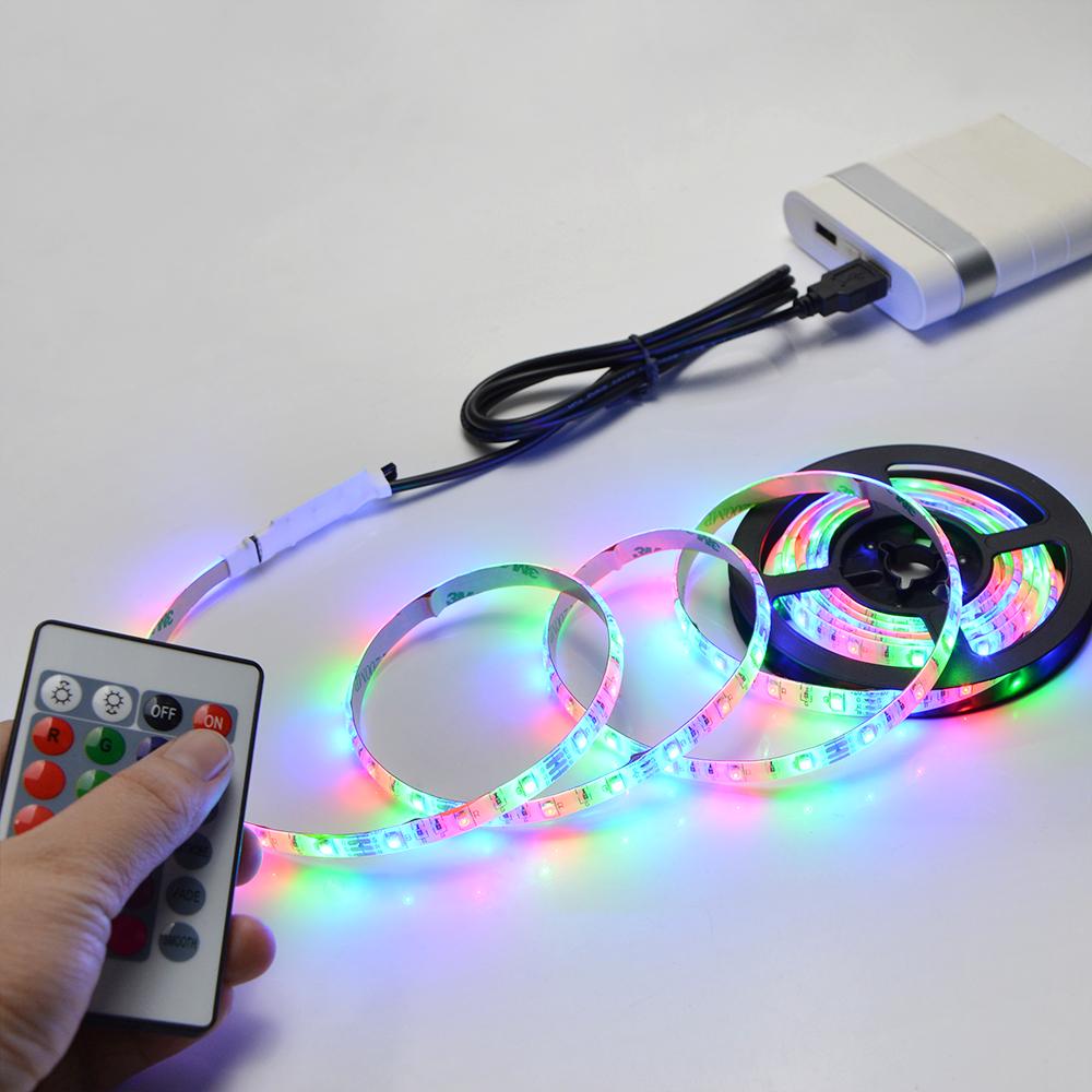 Buy 5V USB Power LED Strip Light RGB /White/Warm White 2835 SMD HDTV TV ...