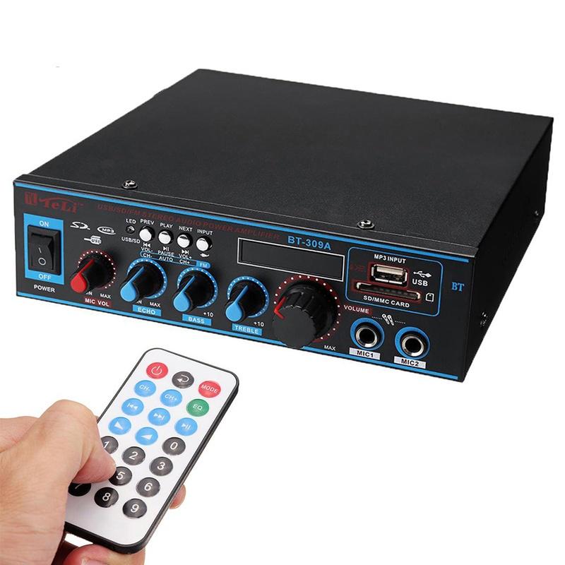 Buy Peak Power 800W BT-309A 12V/ 220V 2CH HIFI LCD Display Audio Stereo ...