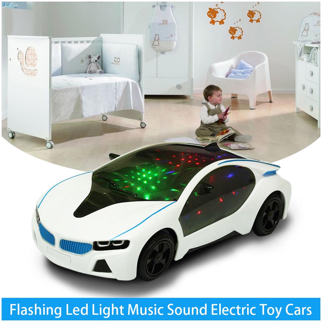 Universal 3D LED Flashing Colorful Light Car Toys Music Sound Electric ...