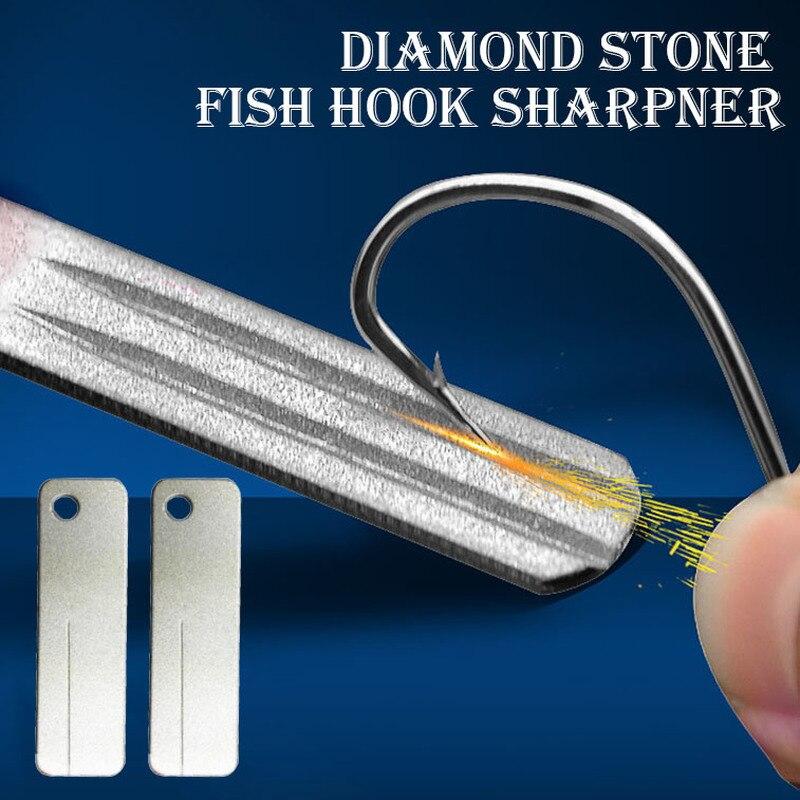 Buy Fishing Hook Sharpener Portable Diamond Stone Fish Hook Sharpen ...