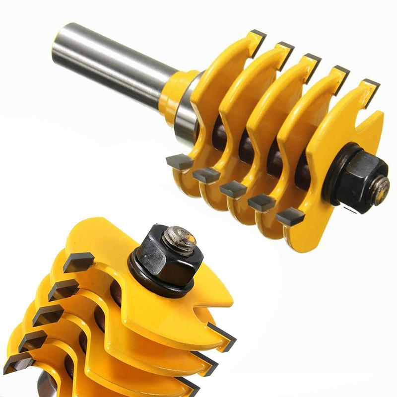 Peigu 1/2" Shank Adjustable Box & Finger Joint Router Bit Woodworking ...