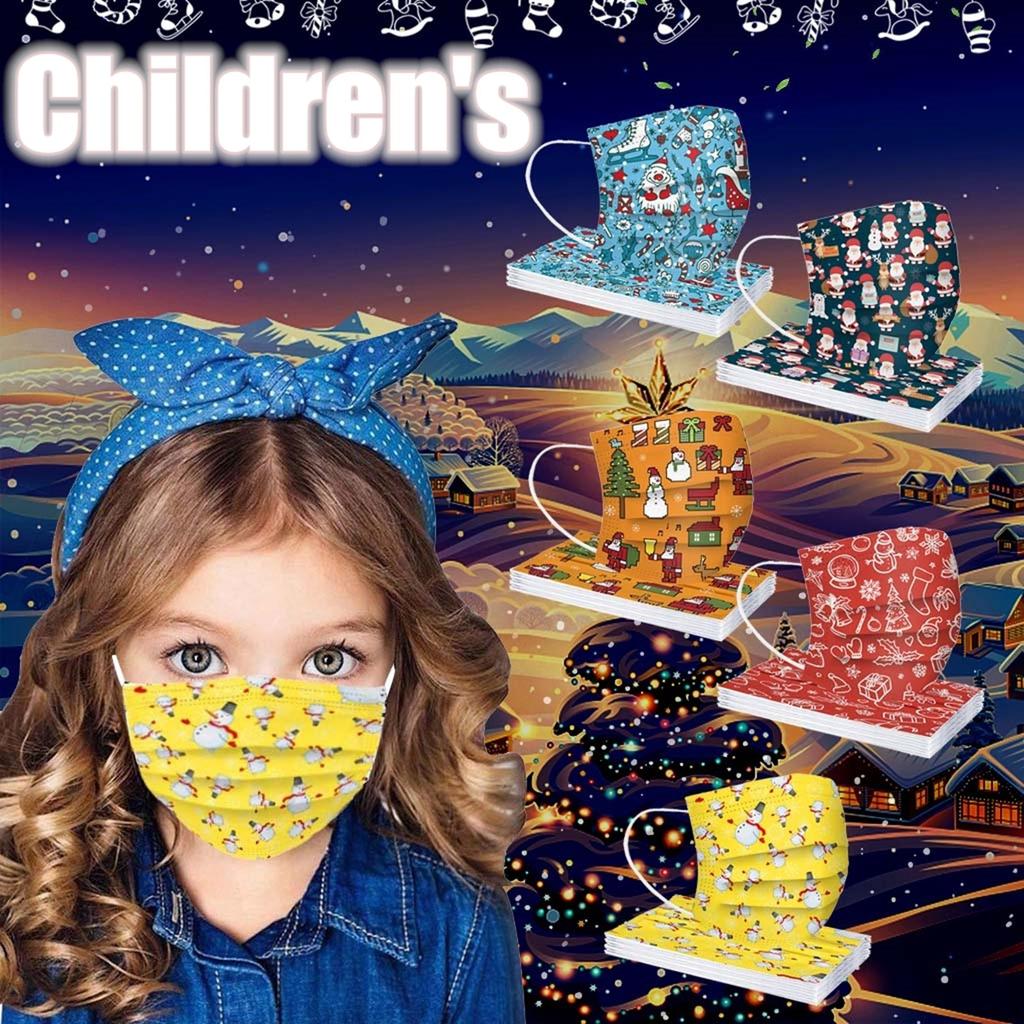 SOC Childrens CSOCistmas 5 Kinds Of Mixed Mask Disposable Protective ...