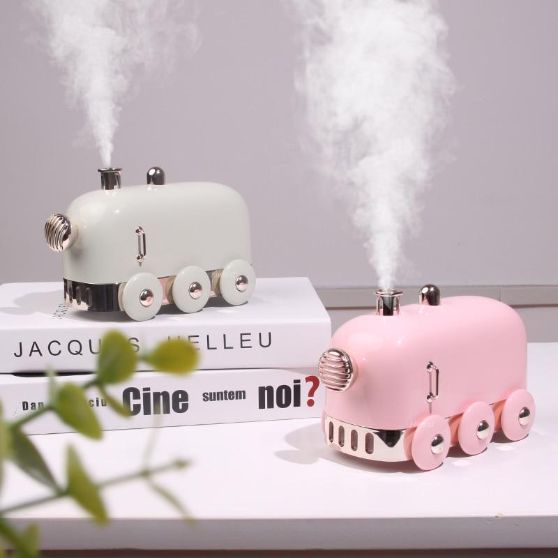 Buy 300ml Ultrasonic Humidifier Retro Mini Train USB Aroma Air Diffuser ...