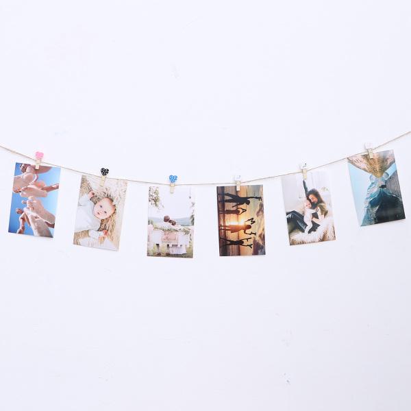 Buy 24pcs Mixed Lovely Wooden Lightweight Pin Clips Craft Clips Painted ...