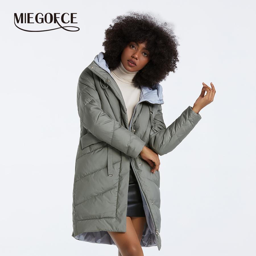 Cheap MIEGOFCE Winter Casual Mid-length Women's Coat Windproof Hooded ...