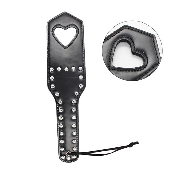 1pc Leather Sex Paddle Sex Spanking Restraint Strap Slapper Toy Whip ...