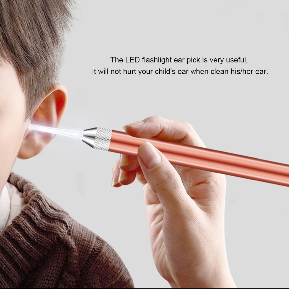 Buy Ear Wax Removal LED Flashlight Tool Set for Baby And Adults Ear ...