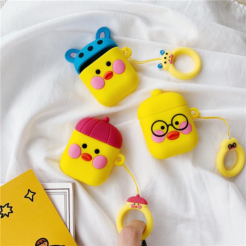 Buy Lovely Duck Shockproof Case Skin Shell For Airpods 1/2 Charging Box ...