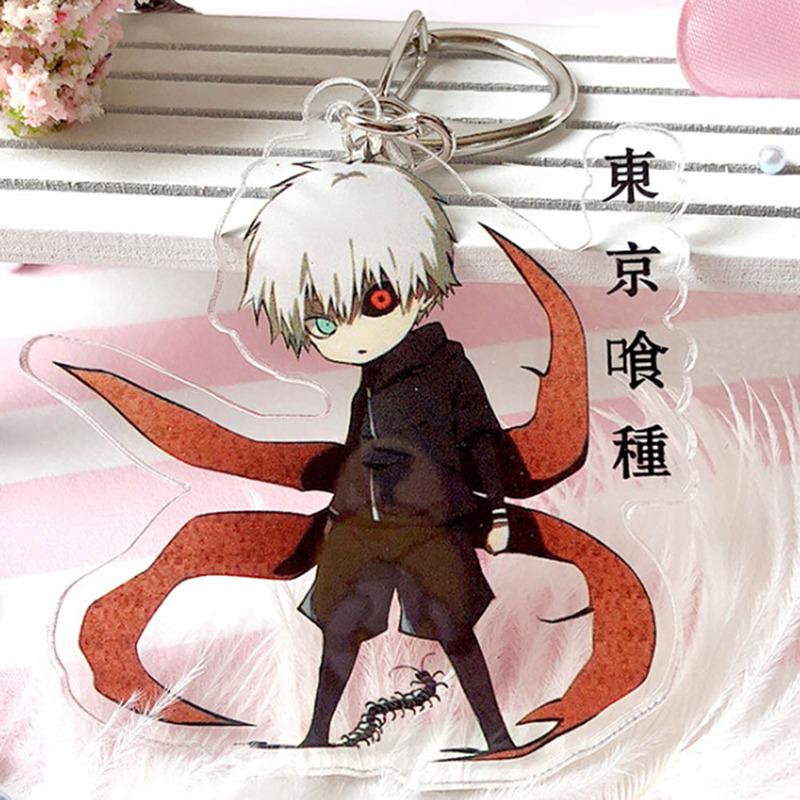 New Fashion Tokyo Ghoul RE Keychain QS Double Sided Acrylic Key Chain ...