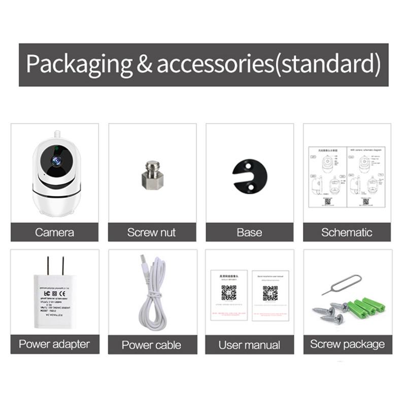 Buy 360 Degree WIFI Cloud Camera Two Way Audio HD IP Camera Wireless ...