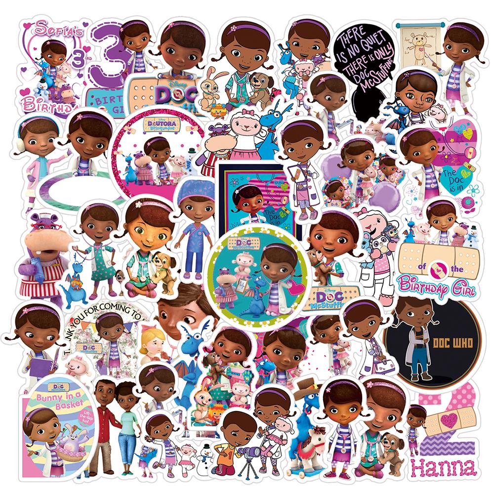 Buy 25/50pcs Doc McStuffins Cartoon Stickers for Decal DIY Skateboard ...