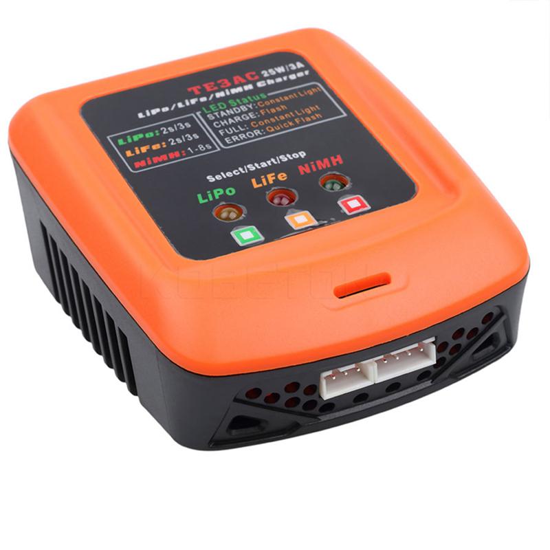 Buy Te3Ac 25W/3A Professional Balance Charger For 2S 3S Lipo/2S 3S Life ...