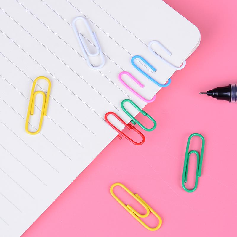 Buy 100Pc Assorted Mixed Colored Paper Clips For Office School ...