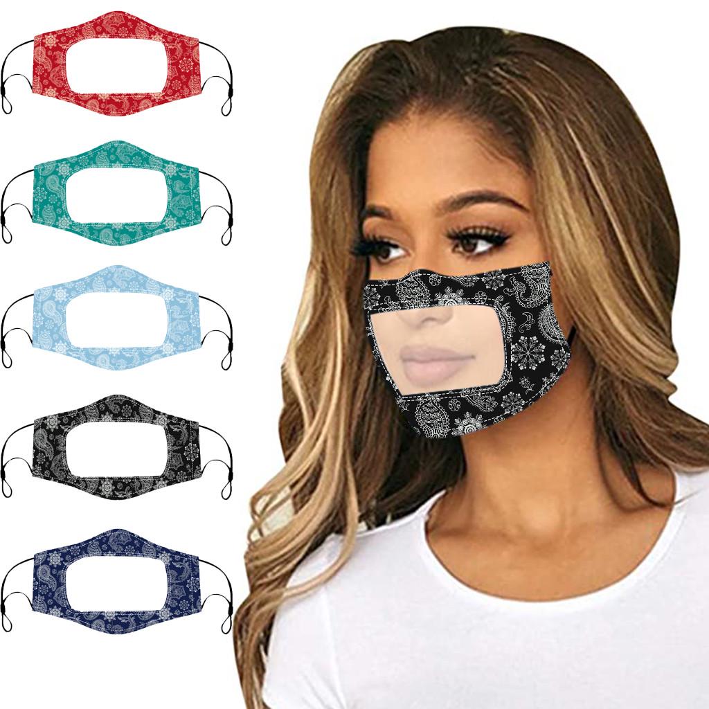 Buy [HTE] 1PC Adult Outdoor Mask With Clear Window Visible Expression ...