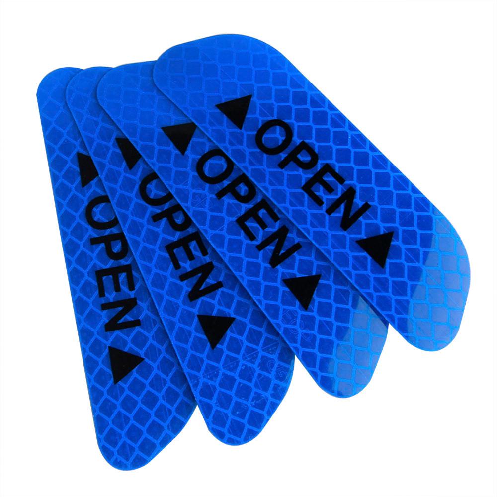 Buy 4PCS Super Car Door Open Sticker Reflective Tape Safety Warning ...