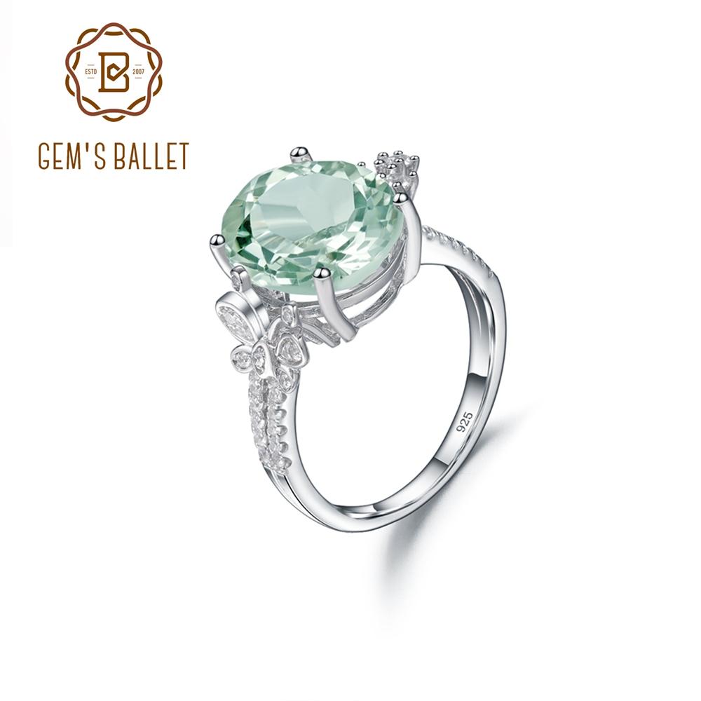Cheap GB 925 Sterling Silver Created Green Amethyst Gemstone Wedding ...