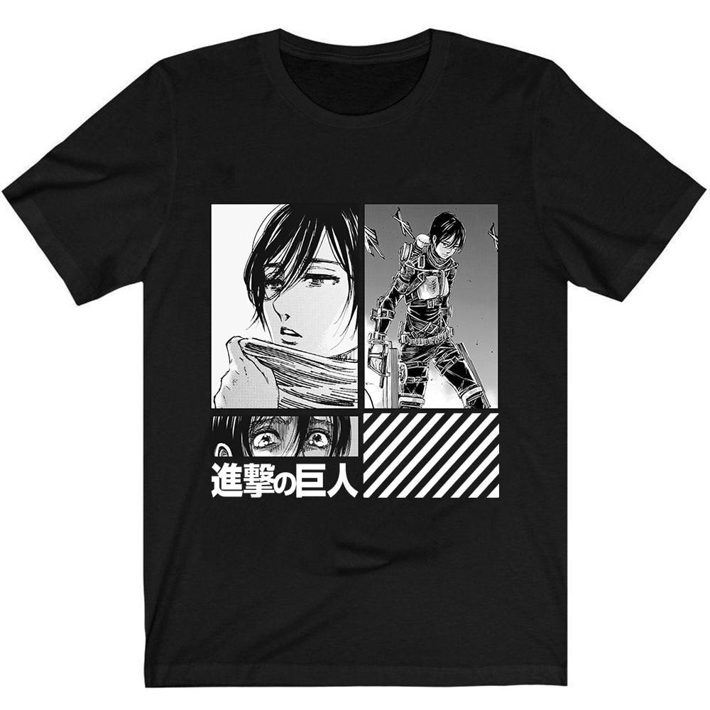 Buy Attack On Titan AOT T-Shirt Men Cotton T Shirt Anime Misaka ...