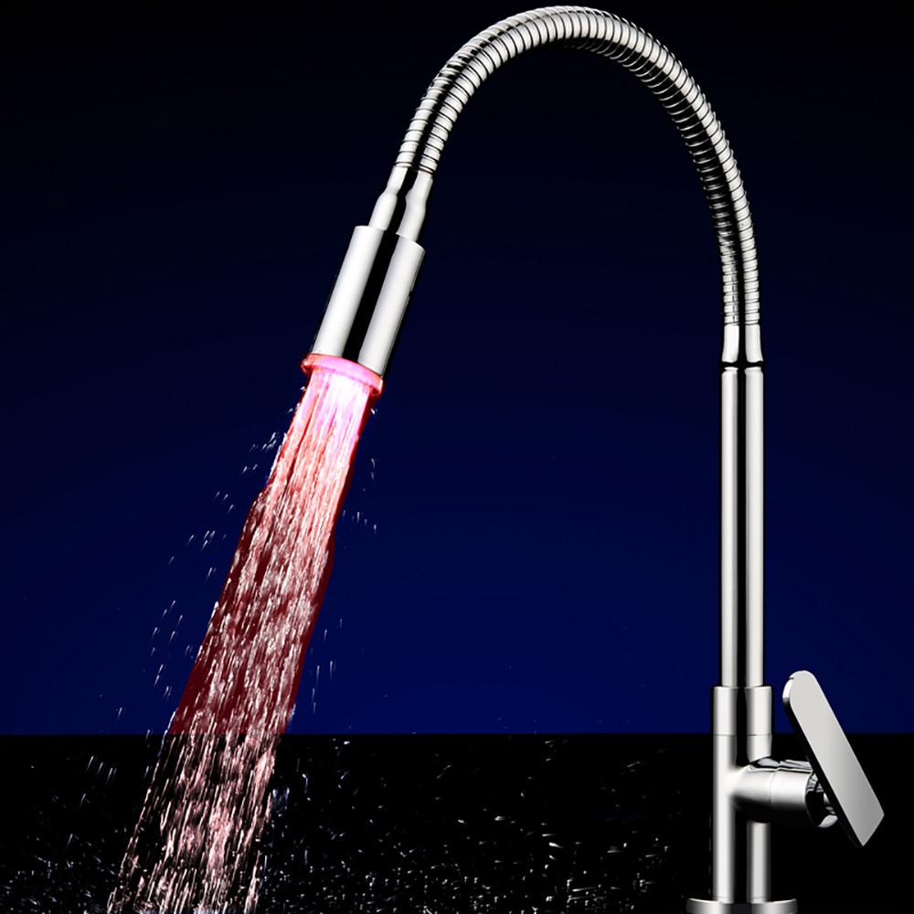 Buy LED Hydroelectric Power Temperature Splash-proof Tap Sensor Light ...