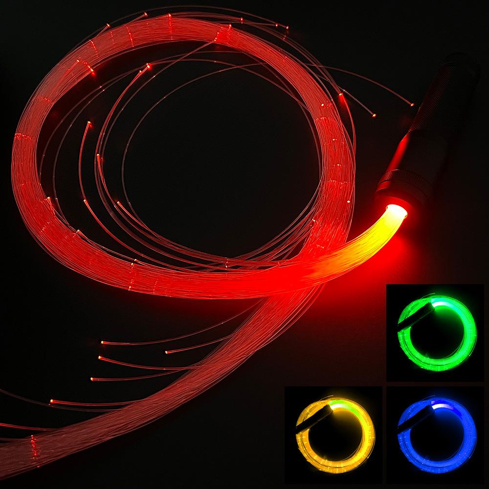 Buy 360° Swivel Light Up Rave Toy Battery Power LED Fiber Optic Whip ...