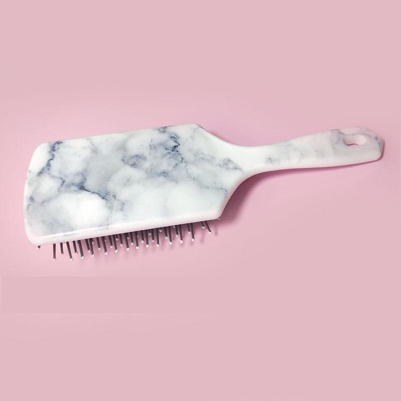 Buy 1 Pcs Marble Pattern Massage Scalp Hairbrush Comb with Ball Tipped ...