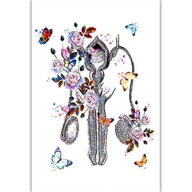 Cheap Watercolor Human Organs Nordic Decorative Painting Abstract Brain ...