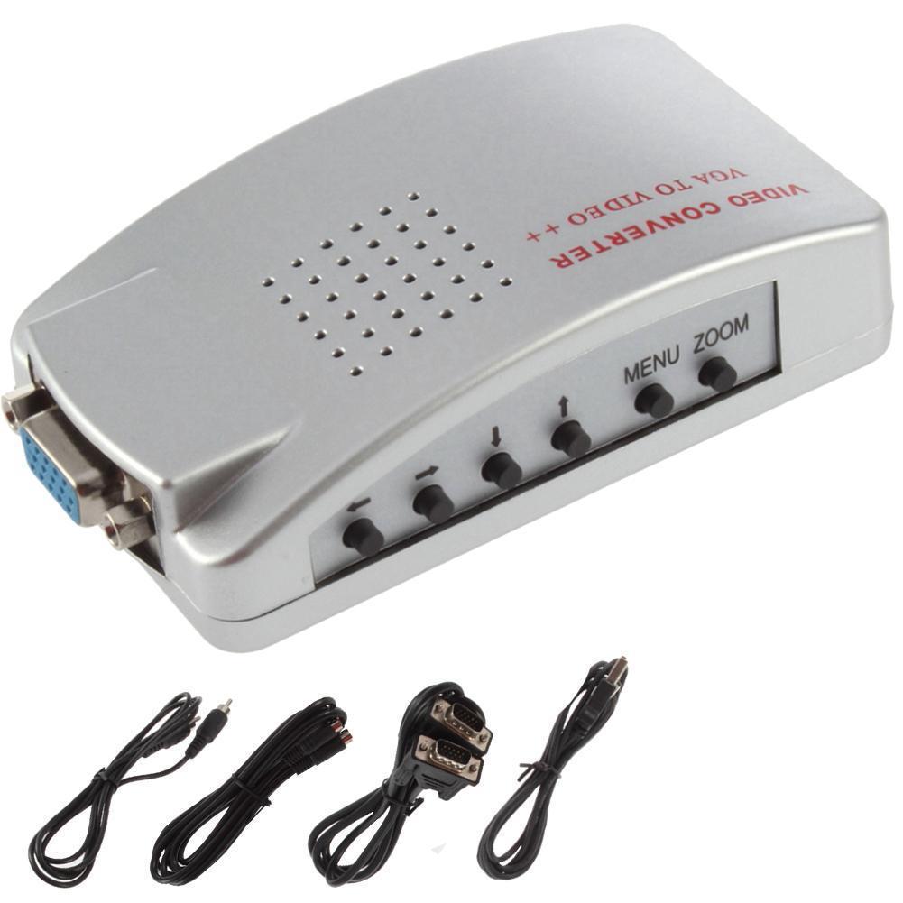 Buy Signal Adapter Converter Switch PC Laptop VGA To AV RCA TV Monitor ...