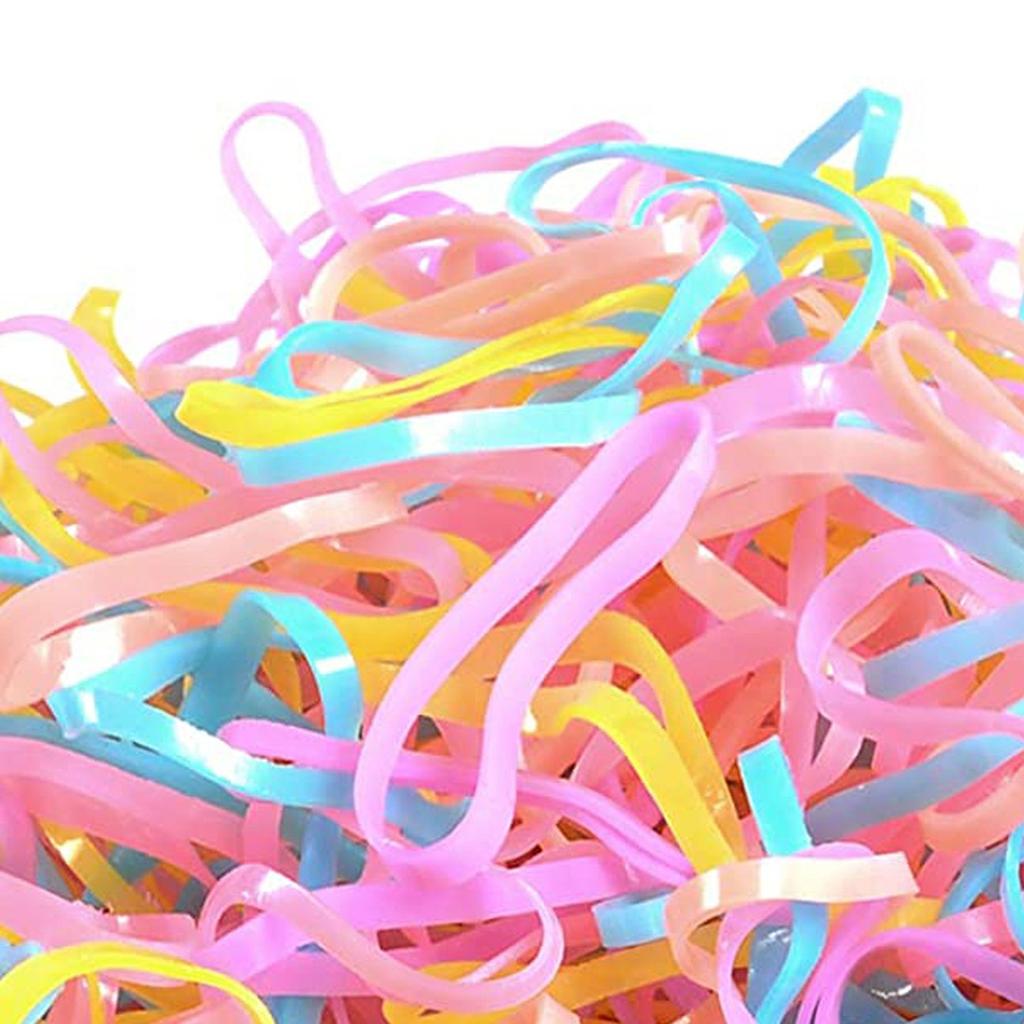 Koop Baby and Toys 2000 Pcs Mini Rubber Bands Multi-colored Elastic ...