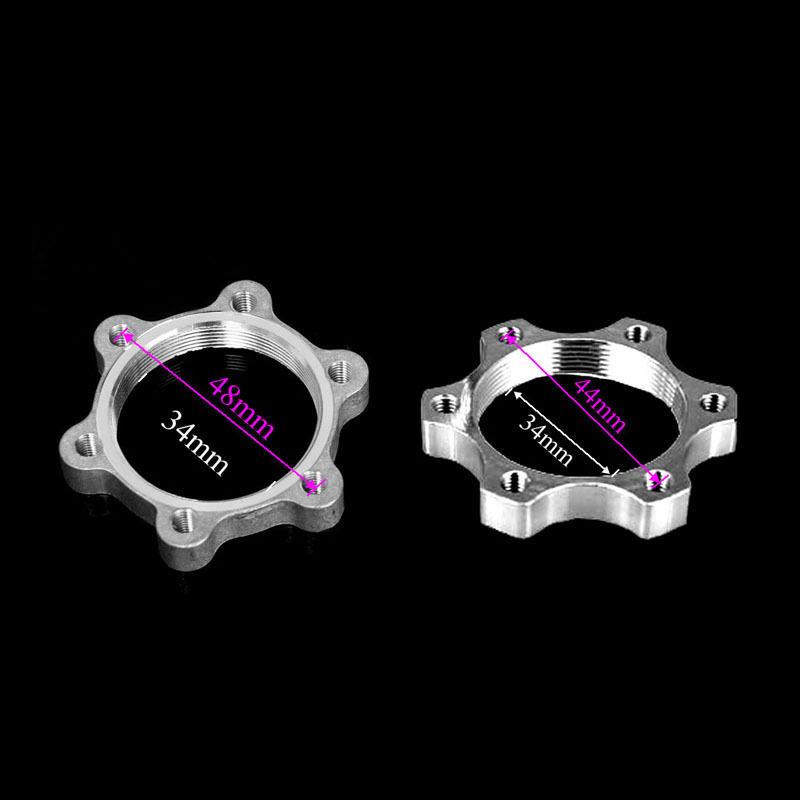 Buy Threaded Hubs Disk 48MM Aluminium MTB Bike Bicycle Freewheel Disc ...