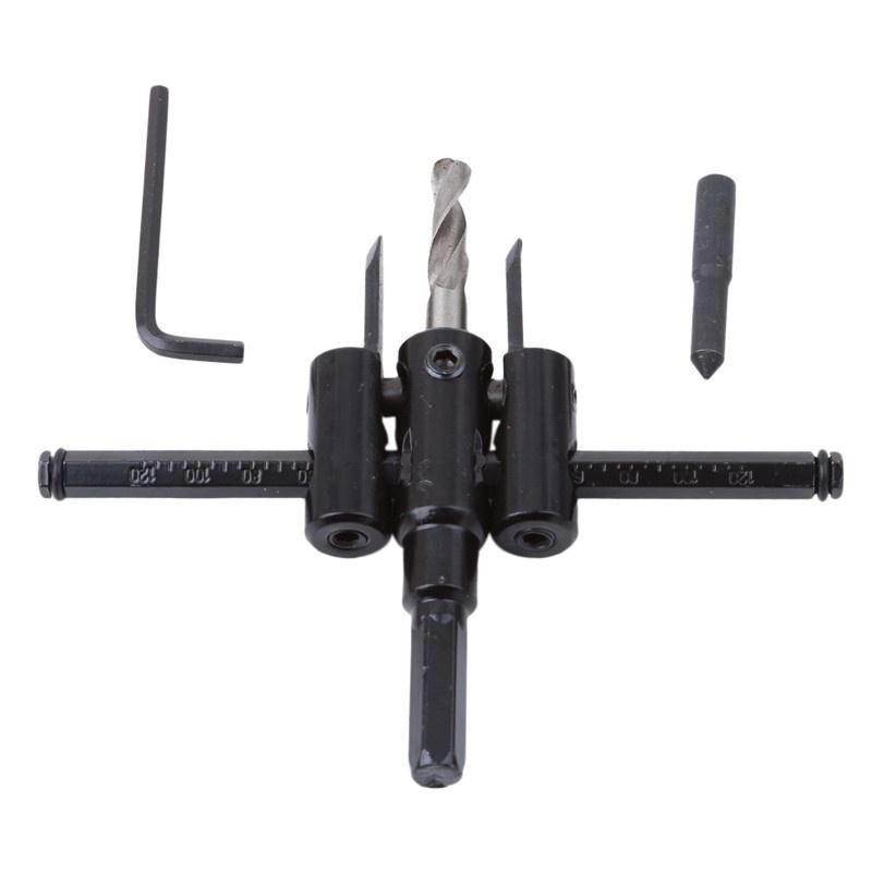 Buy 30-120/200/300mm Woodworking Adjustable Hole Saw Circle Cutter ...