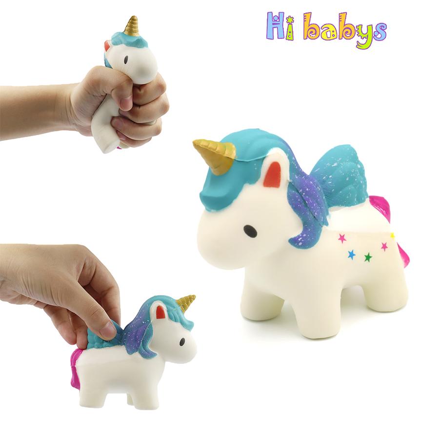 Buy Smooshy Mushy Unicorn Horse Squishes Toy Squishy Slow Rising ...